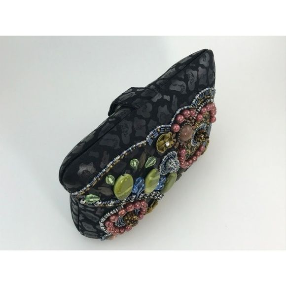 Prezzo | Bags | Prezzo Black Clutch Bead Stone Women Handbag Purse ...